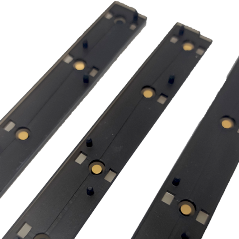 Conductive Silicone Rubber Keypad Metal Gold Pill Buttons