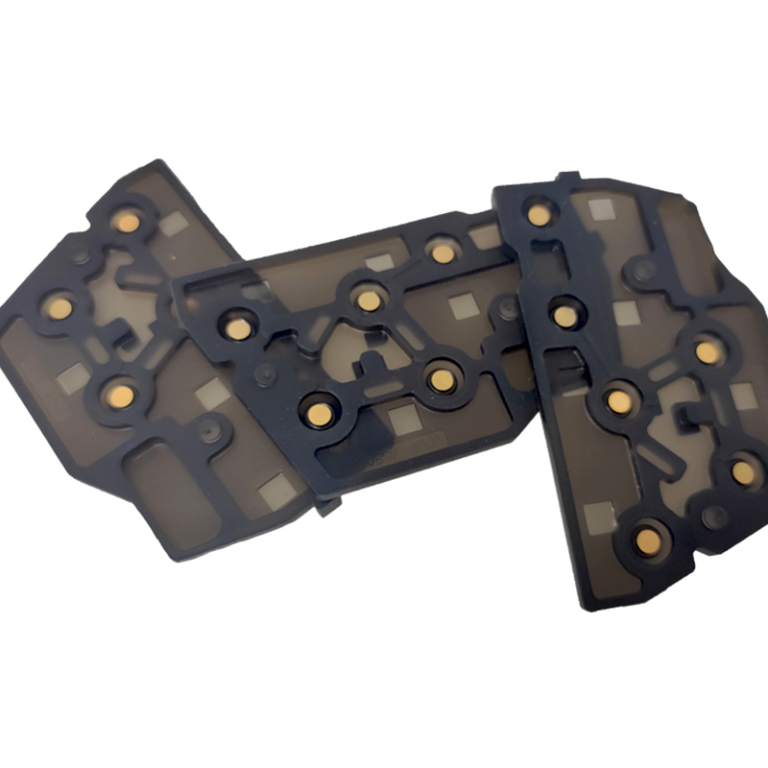 Conductive Silicone Rubber Keypad Metal Gold Pill Buttons