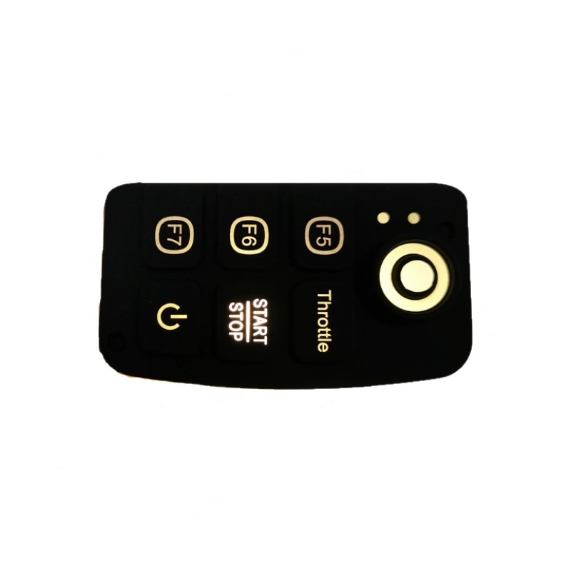 Available 3M Touch Silicone Buttons Rubber Backlit Keypad | YJC Polymer